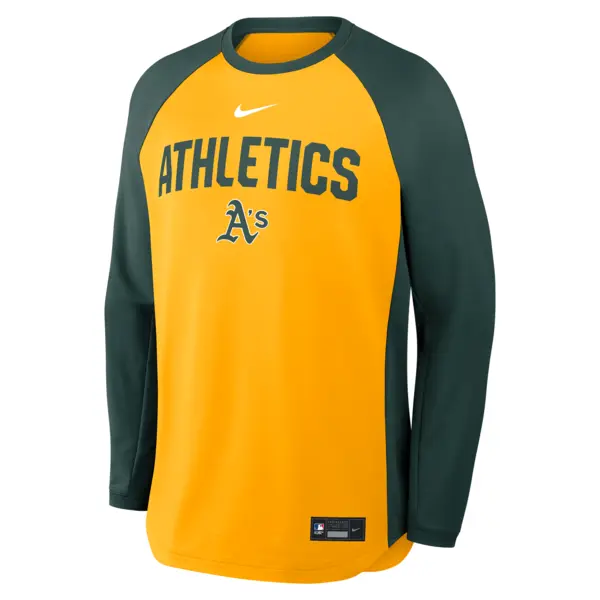 Nike Athletics Authentic Collection Dri-fit Pullover Crew - Yellow