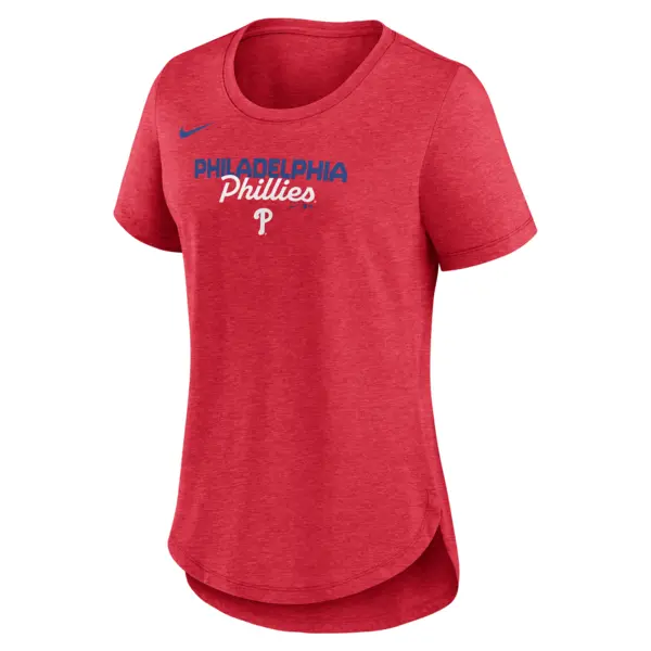 Nike Philadelphia Phillies Arched Team Name Mlb T-shirt - Red