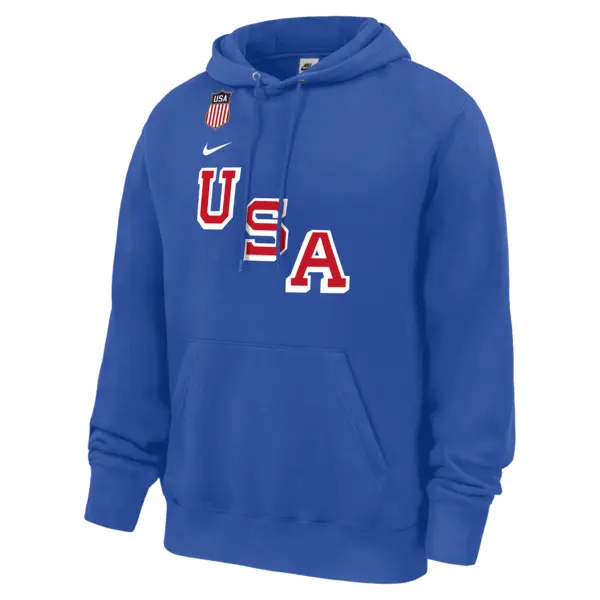 Nike Jack Eichel Usa Club Fleece Pullover Hoodie - Blue