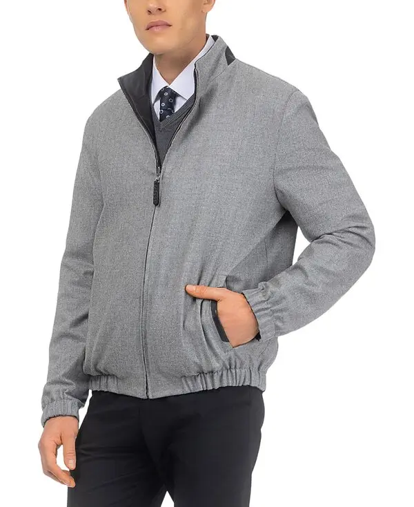 Gorski Reversible Nappa Leather And Loro Piana Cashmere & Wool Jacket - Black/gray