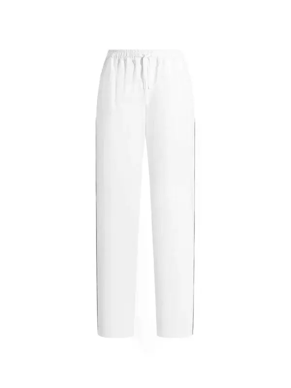Dolce & Gabbana Structured Fabric Vanity Trousers - White