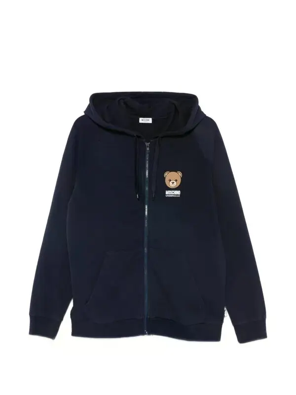 Moschino Zip-up Hoodie - Blue