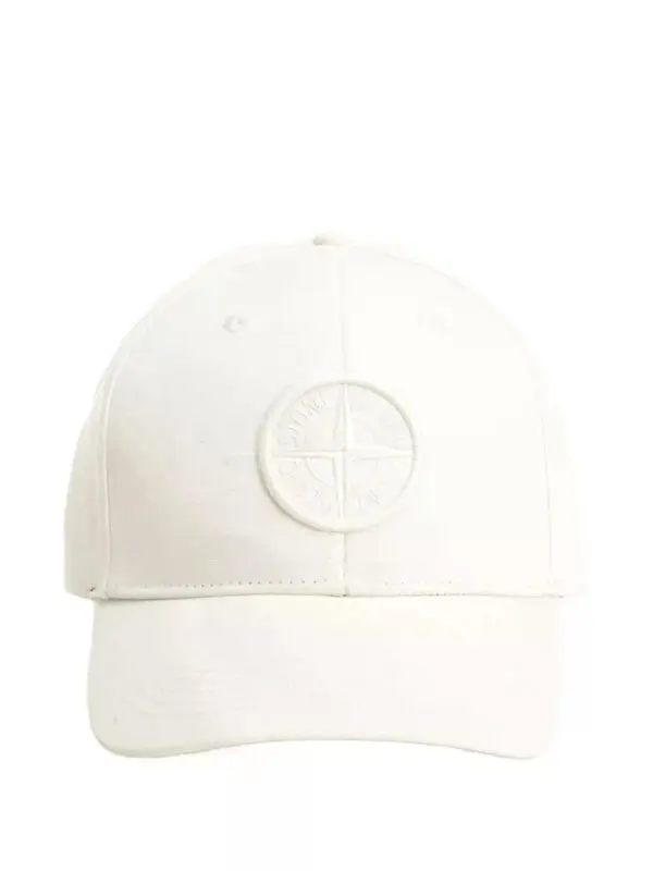 Stone Island Logo Baseball Cap - Neutrals