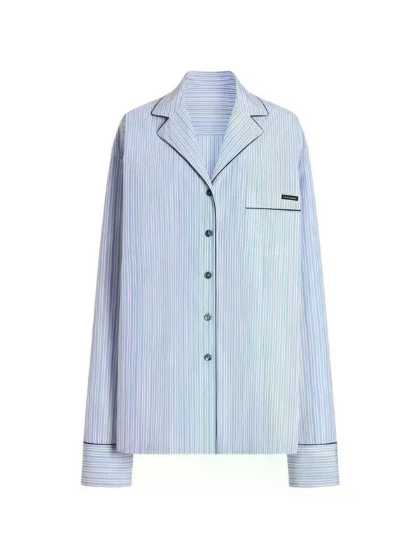 Dolce & Gabbana Striped Chest-pocket Shirt - Blue