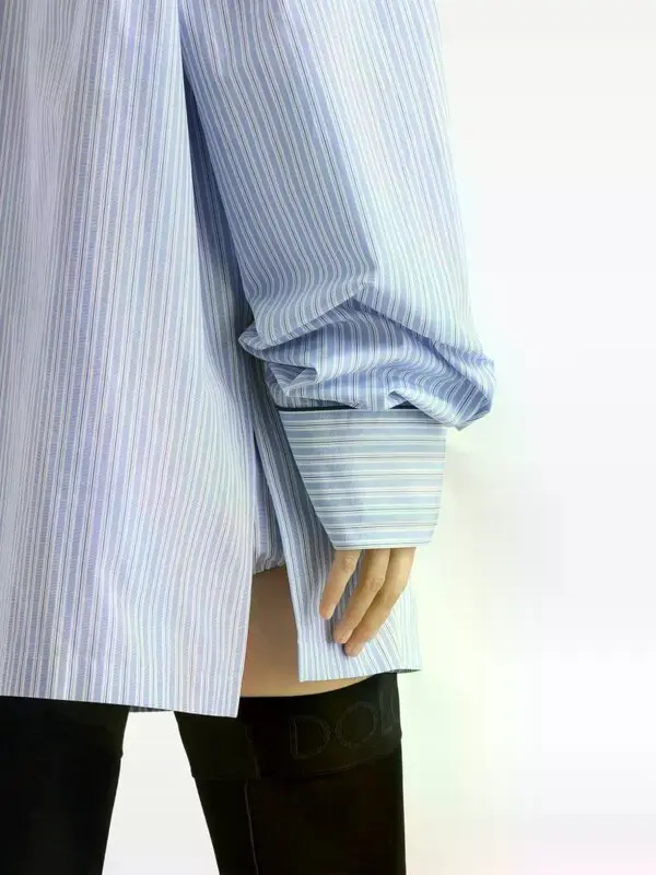 Dolce & Gabbana Striped Peak Collar Shirt