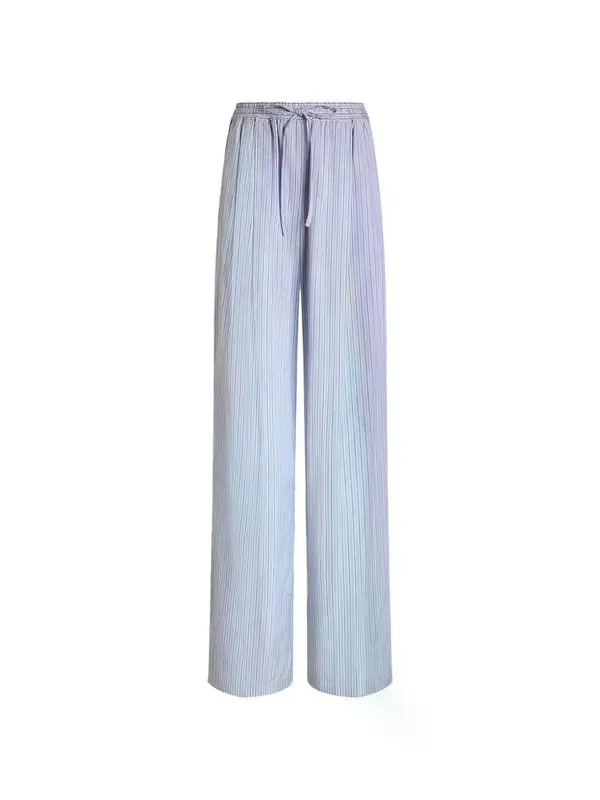 Dolce & Gabbana Striped Poplin Trousers - Blue