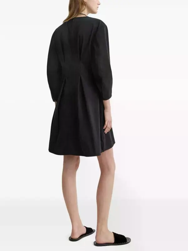 TOTEME Pleat-detail Mini Dress - Black
