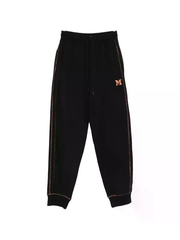 Missoni Logo-patch Side-stripe Track Pants - Black