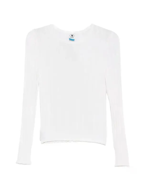 Missoni Ribbed Scalloped Sweater - White