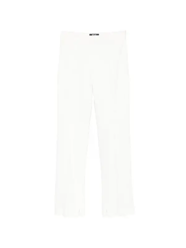 Just Cavalli Split-hem Trousers - White