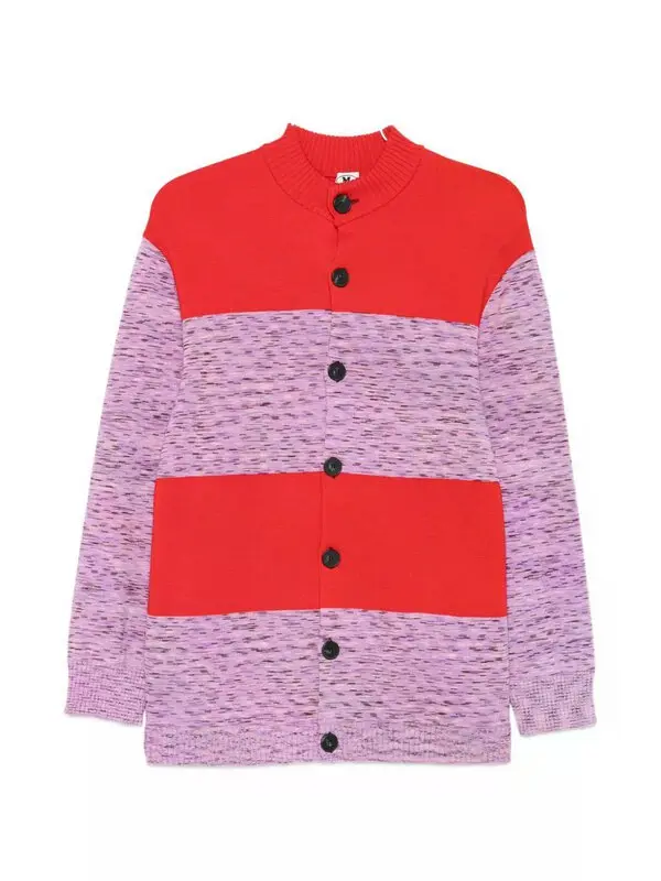 Missoni Buttoned Colour-block Coat - Purple