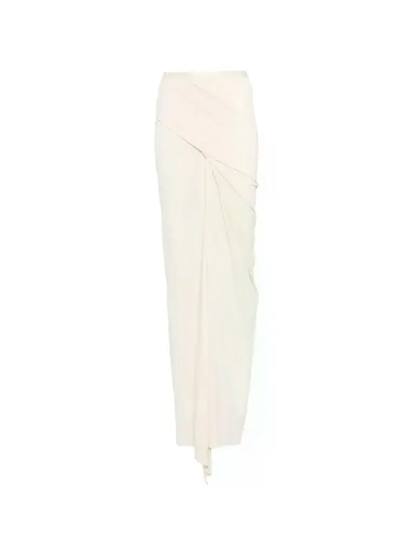 Rick Owens Draped Maxi Skirt - Neutrals