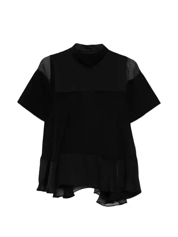 Sacai Layered-design Blouse - Black