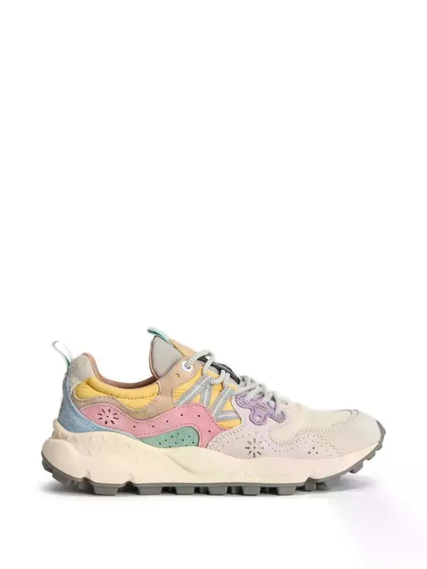 FLOWER MOUNTAIN Yamano Paneled Sneakers - Neutrals