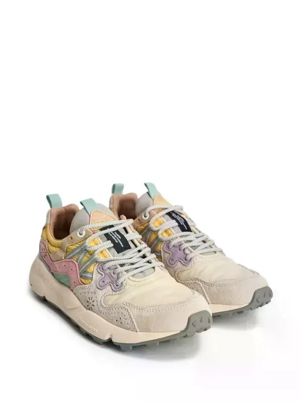 FLOWER MOUNTAIN Yamano Paneled Sneakers - Neutrals