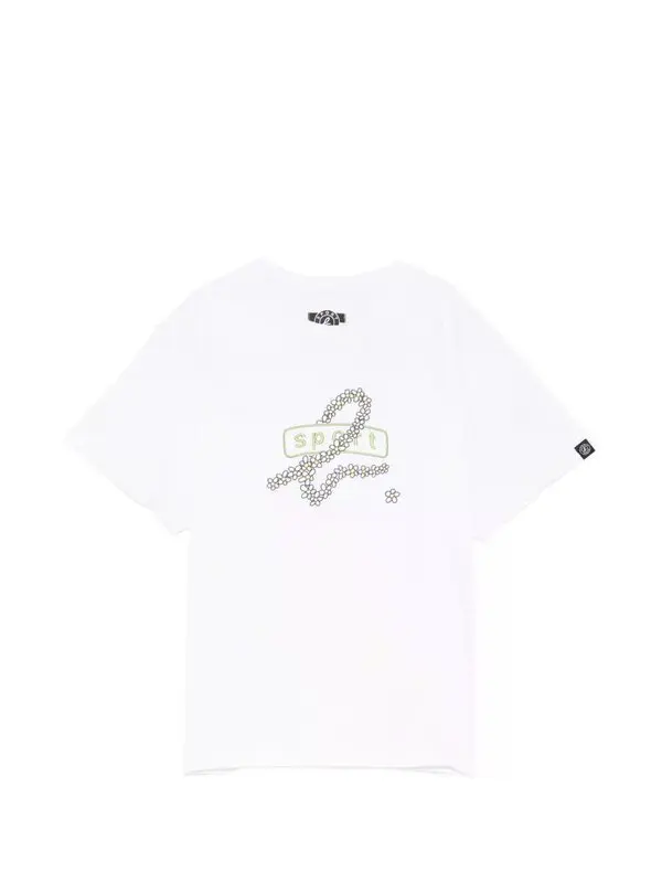 AGNES B. Floral Print T-shirt - White
