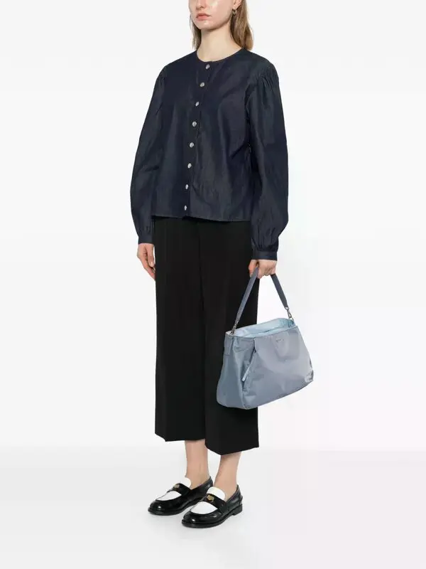 AGNES B. Medium Origami Tote Bag - Blue