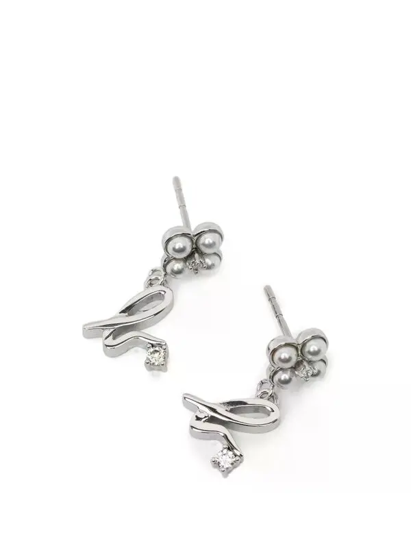AGNES B. Double Bloom Earrings