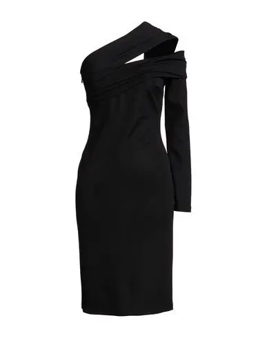 Versace Midi Dress Size Viscose, Polyamide, Elastane - Black