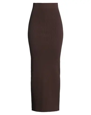 Max Mara Sfilata Maxi Skirt Chocolate Size Viscose, Polyester - Brown