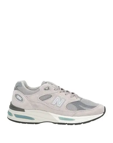 NEW BALANCE 991 Leather And Textile Sneakers - Grey
