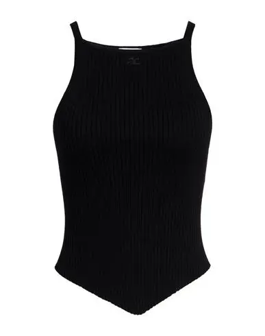 COURREGES Top Size Viscose, Polyester - Black