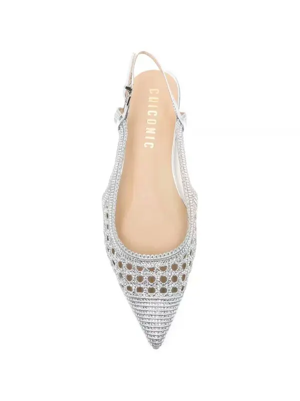 CHICONIC Crystal-embellished Mules