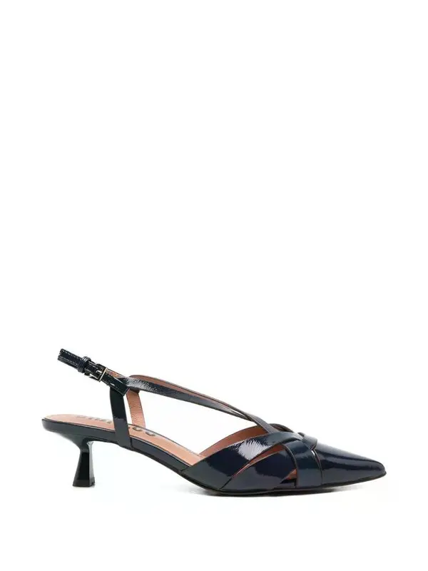 BIBI LOU Nolia Leather Mules - Blue