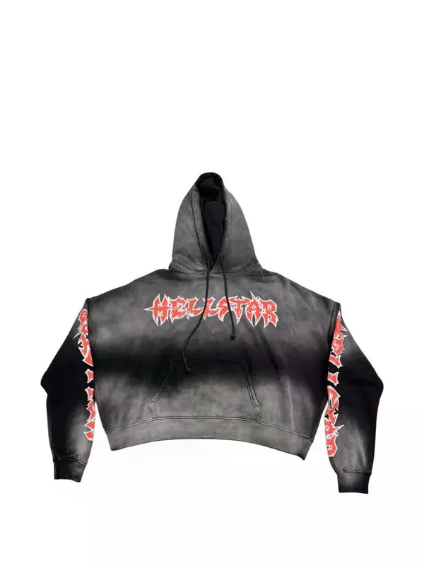 HELLSTAR Graffiti Hoodie - Grey