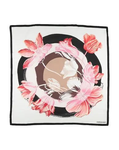 FERRAGAMO Scarf Silk - Off White