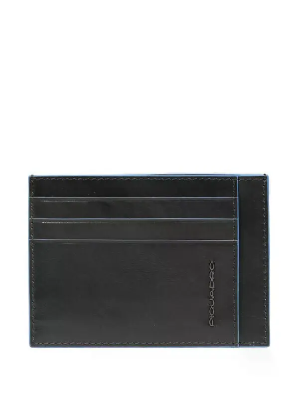 PIQUADRO Slim Leather Cardholder - Black
