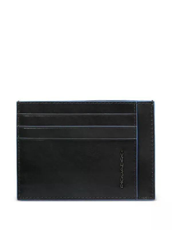 PIQUADRO Slim Leather Cardholder - Black
