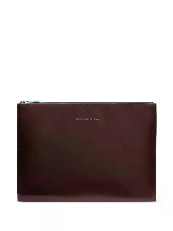 PIQUADRO Leather Ipad Pro Clutch - Brown