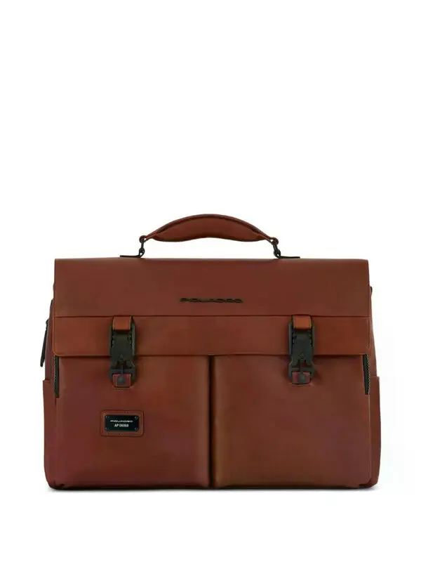 PIQUADRO Leather Laptop Bag - Brown