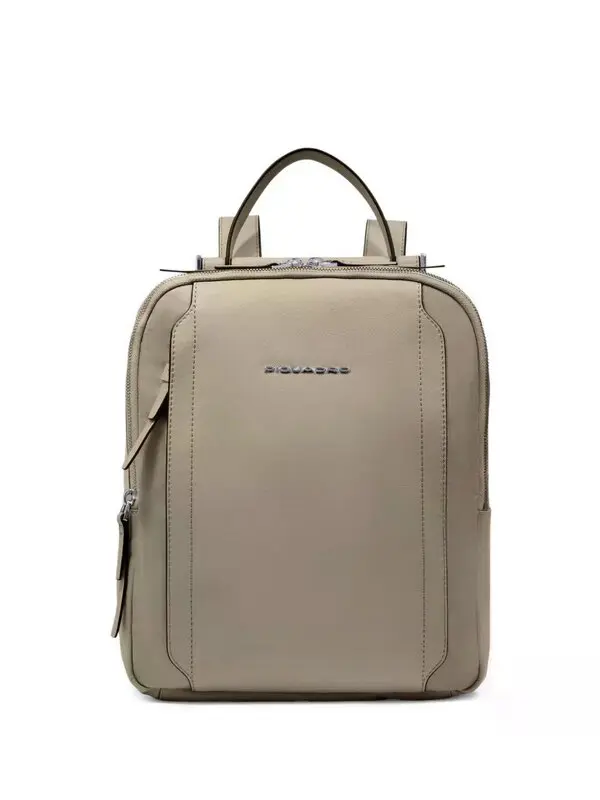 PIQUADRO Logo-lettering Backpack - Neutrals
