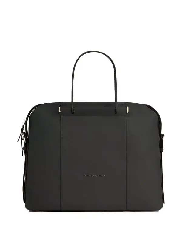 PIQUADRO Leather Laptop Bag - Grey