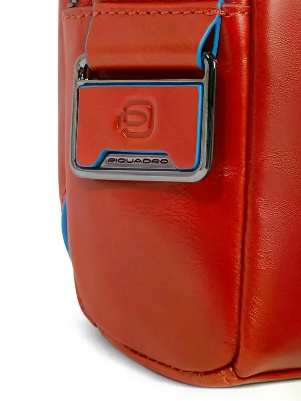 PIQUADRO Leather Crossbody Bag - Orange