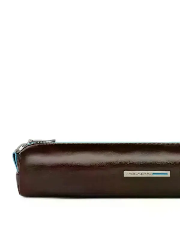 PIQUADRO Small Leather Pencil Case