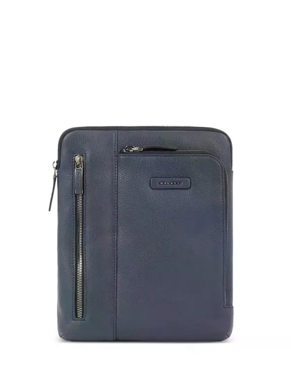 PIQUADRO Leather Laptop Bag - Blue