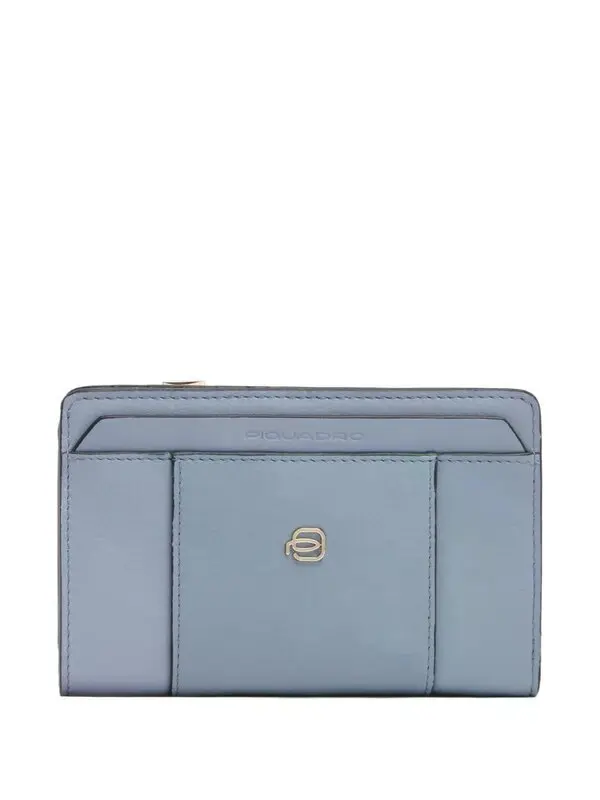 PIQUADRO Zip Closure Wallet - Blue
