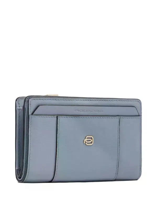 PIQUADRO Zip Closure Wallet - Blue