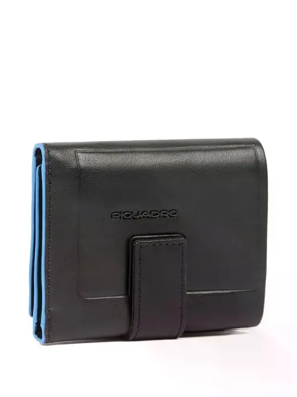 PIQUADRO Pocket Trifold Leather Wallet