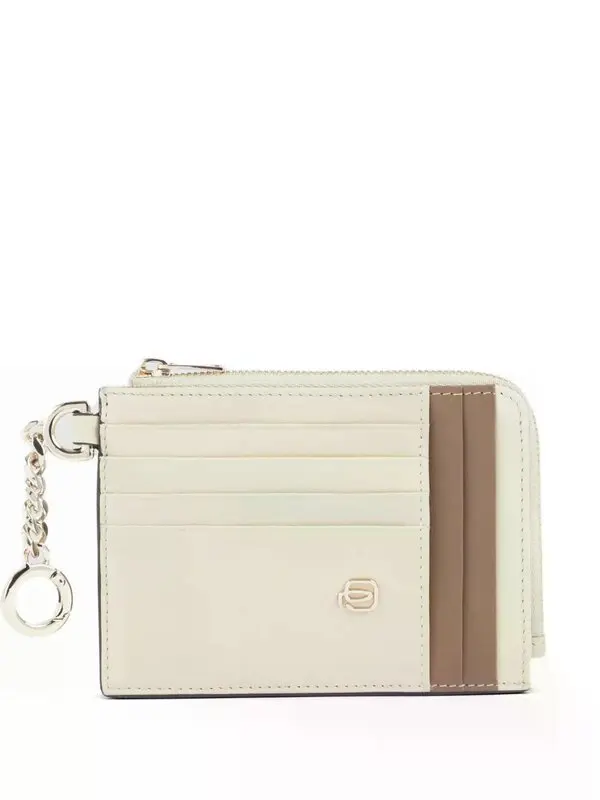 PIQUADRO Logo-appliqué Cardholder - Neutrals