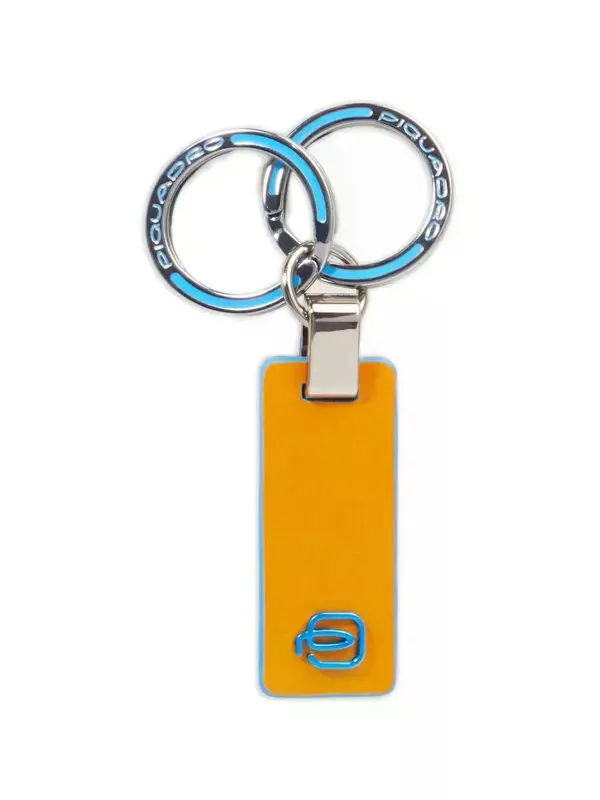 PIQUADRO Leather Keychain - Orange