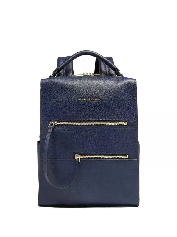 PIQUADRO Patricia Leather Backpack - Blue