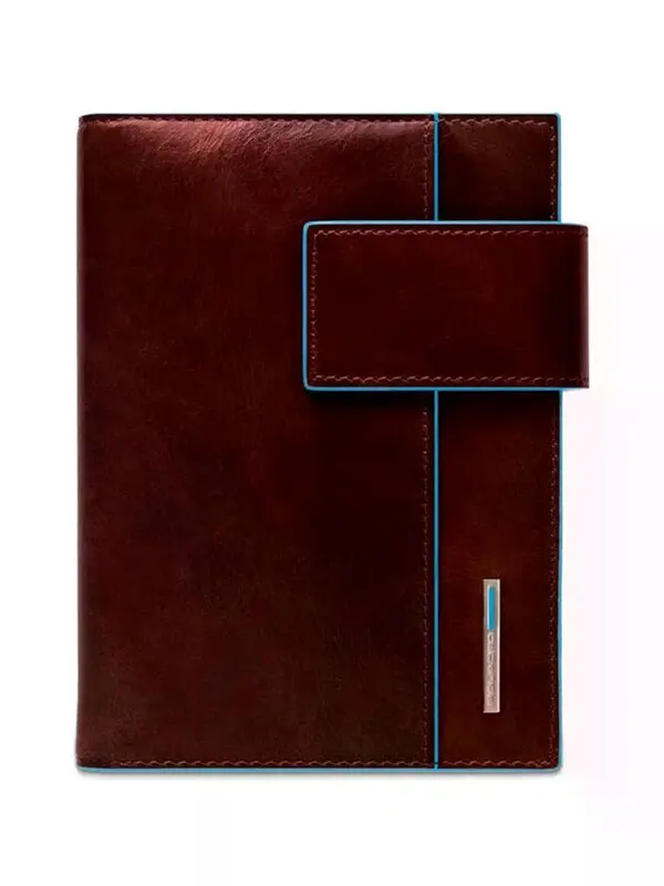 PIQUADRO Large Leather Planner - Brown