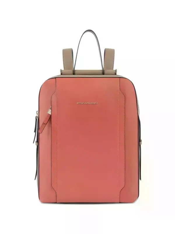 PIQUADRO Leather Backpack - Pink