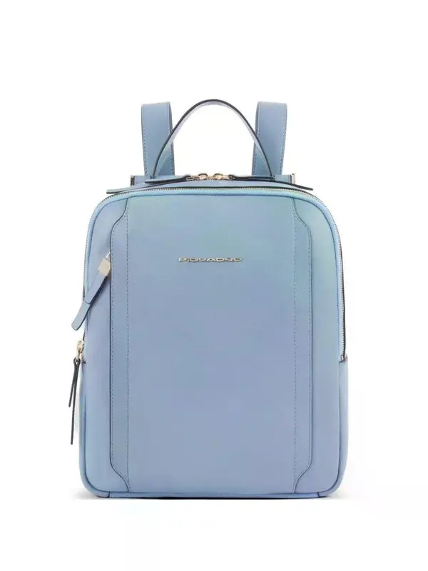 PIQUADRO Circle Leather Backpack - Blue