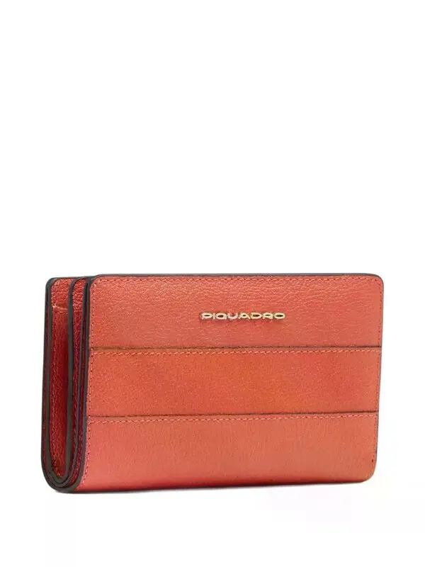 PIQUADRO Bifold Leather Wallet - Orange