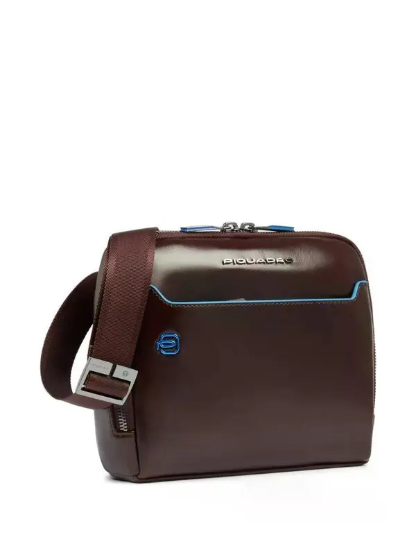 PIQUADRO Leather Crossbody Bag - Brown